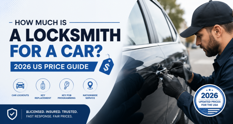 How Much Is a Locksmith for a Car? 2026 US Price Guide - Locksmith Insights